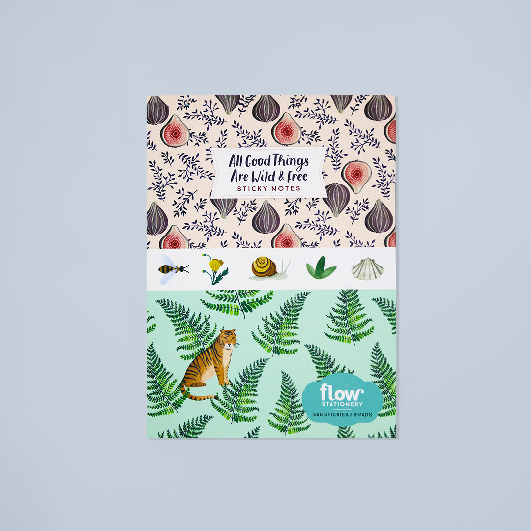 Flow sticky notes All Good Things Are Wild and Free